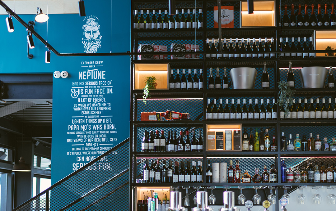 Papa Mo's brand design, proudly created by HGB